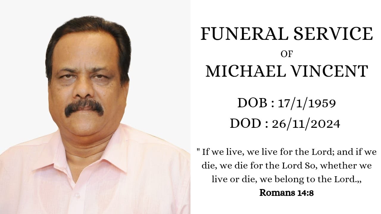 Funeral Mass of Michael Vincent (65) | (27-11-2024) | Holy Family ...