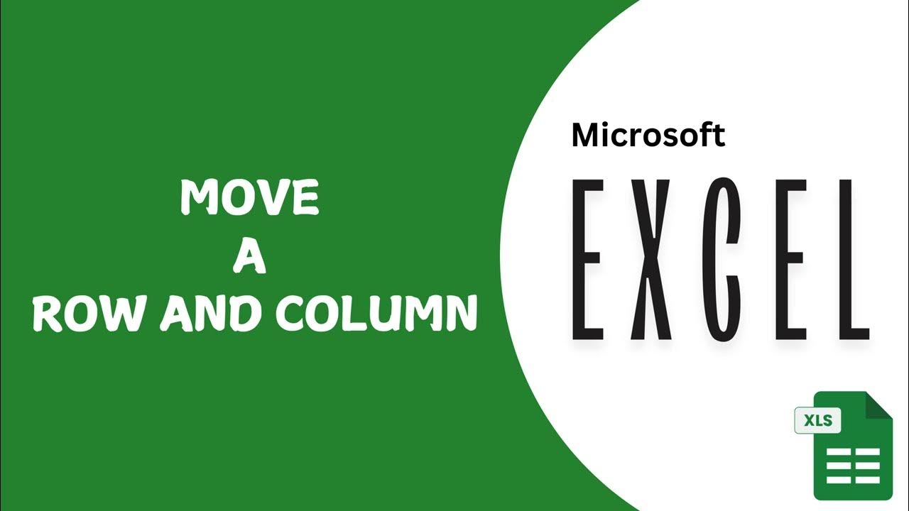 Move Rows and Columns in Excel with Drag & Drop | Quick & Easy Guide - YouTube