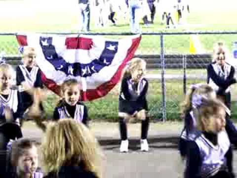 Monroe Wolverines Flag sideline cheer #2 - YouTube