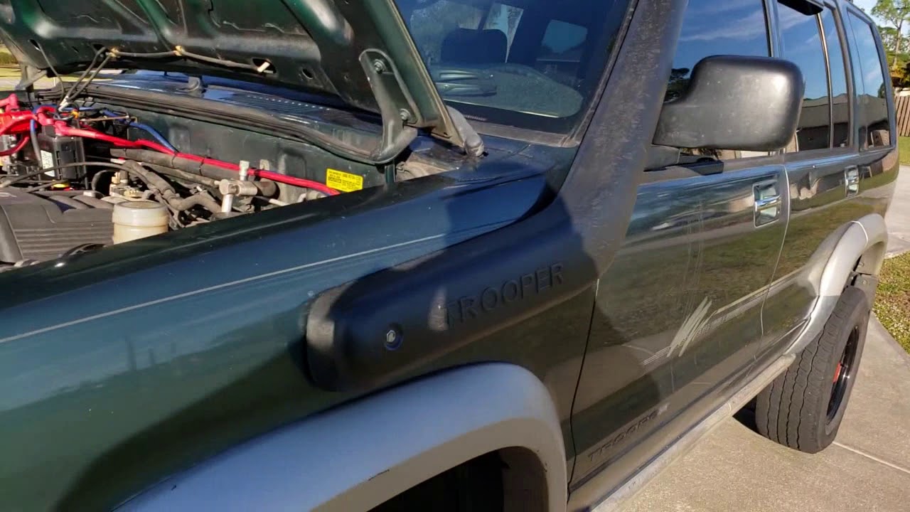 1998 Isuzu Trooper Snorkel Mod Part 3- FINAL - YouTube