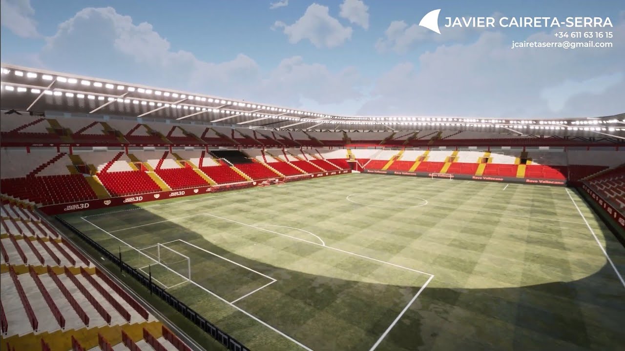 NUEVO ESTADIO del RAYO VALLECANO en 3D: Proyecto OFICIAL del Nuevo ...