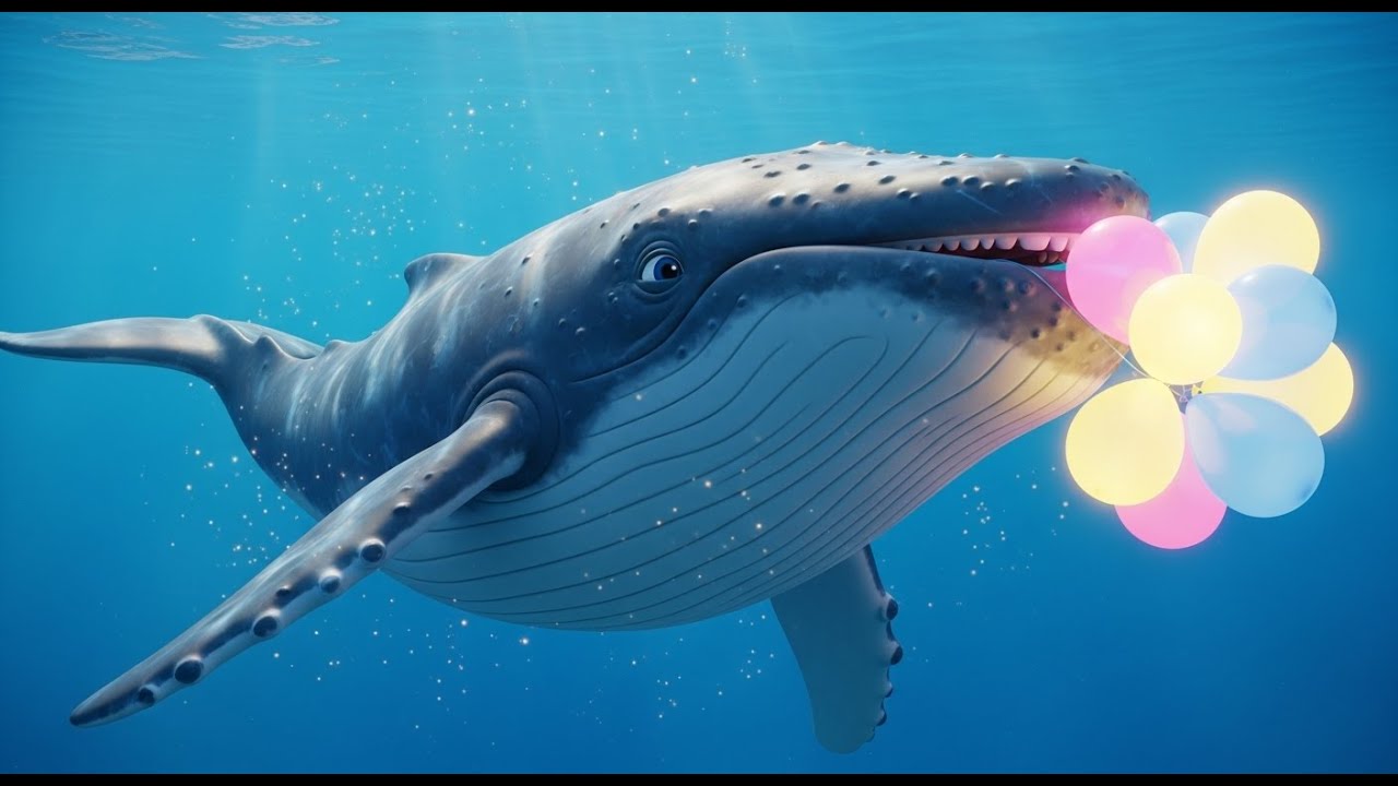 The Whale Who Loved Balloons | Children’s Song and Nursery Rhyme - YouTube
