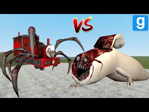 BRIDGE WORM VS SCP TRAIN in GARRY'S MOD - YouTube