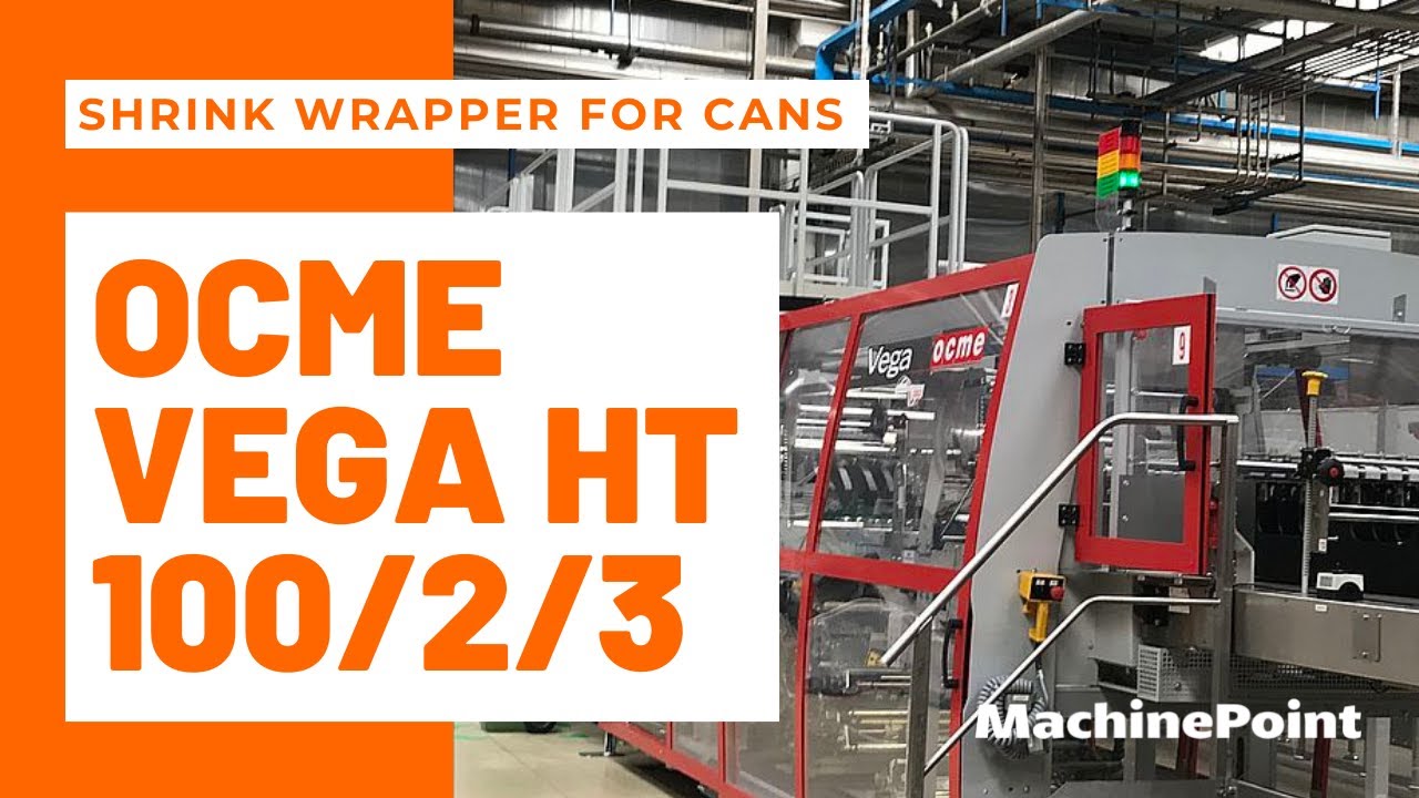 OCME VEGA HT 100/2/3 Shrink wrapper for cans | OCME Machines - YouTube