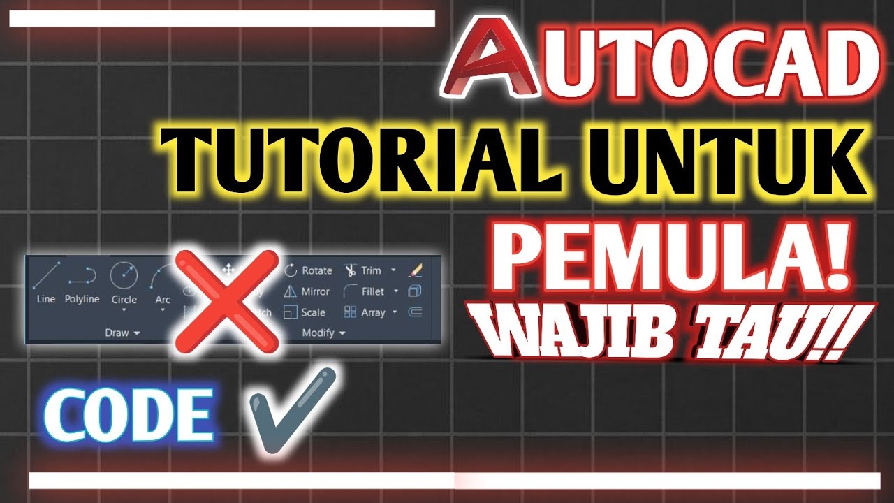 Tutorial Autocad untuk pemula | Kode-kode dasar Autocad - YouTube