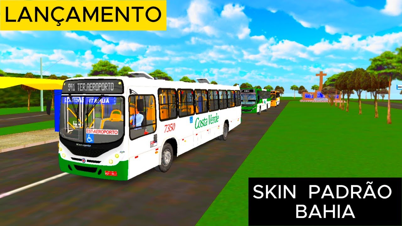 PROTON BUS SIIMULATOR - LANÇAMENTO SKIN COSTA VERDE MOD BUS PADRÃO ...