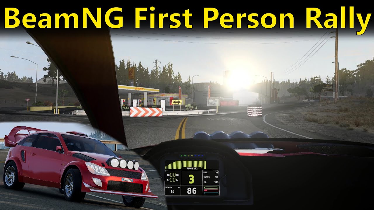 BeamNG First Person Rally Stage! (West Coast USA Edition) - YouTube