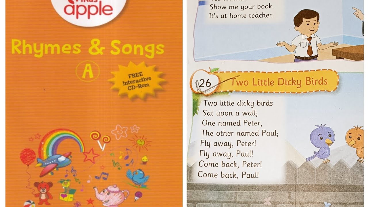 Two Little Dicky Birds | English | Poem | Lkg | Pre-school | Rhymes and ...