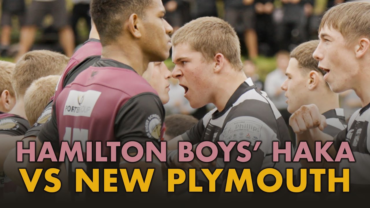 Intense face-to-face Haka stand off in New Zealand schoolboy rugby ...