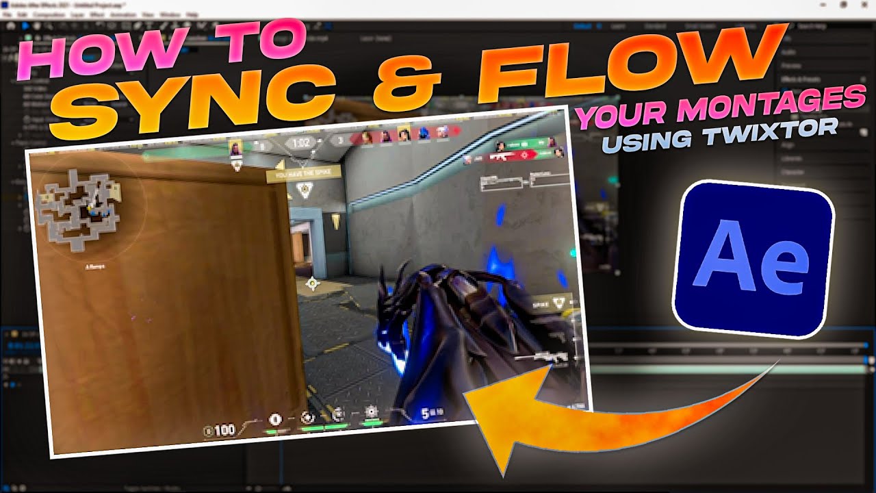 How to Sync & Flow in your Montages using Twixtor Plugin | After ...
