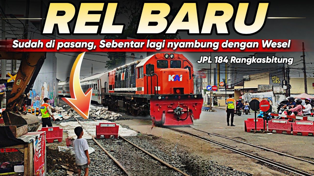 Tinggal sedikit lagi Rel bakalan tersambung dengan Wesel | Sisi Barat ...