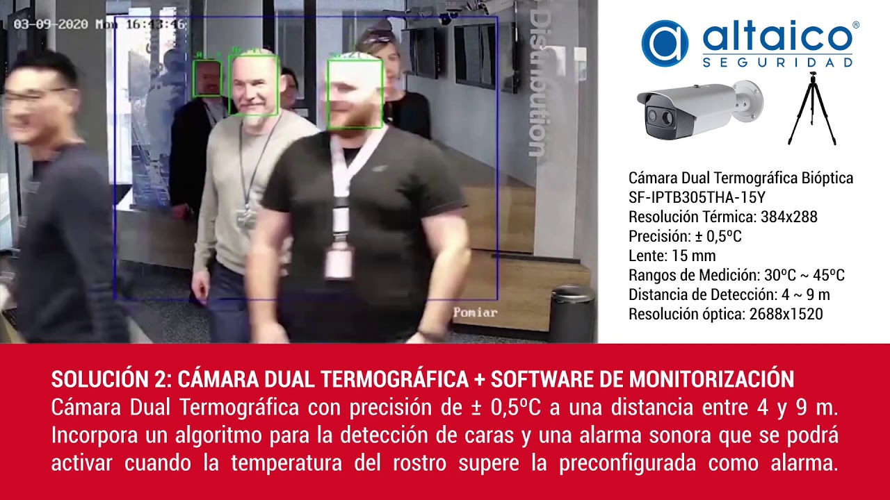 Cámaras termográficas duales bi-ópticas