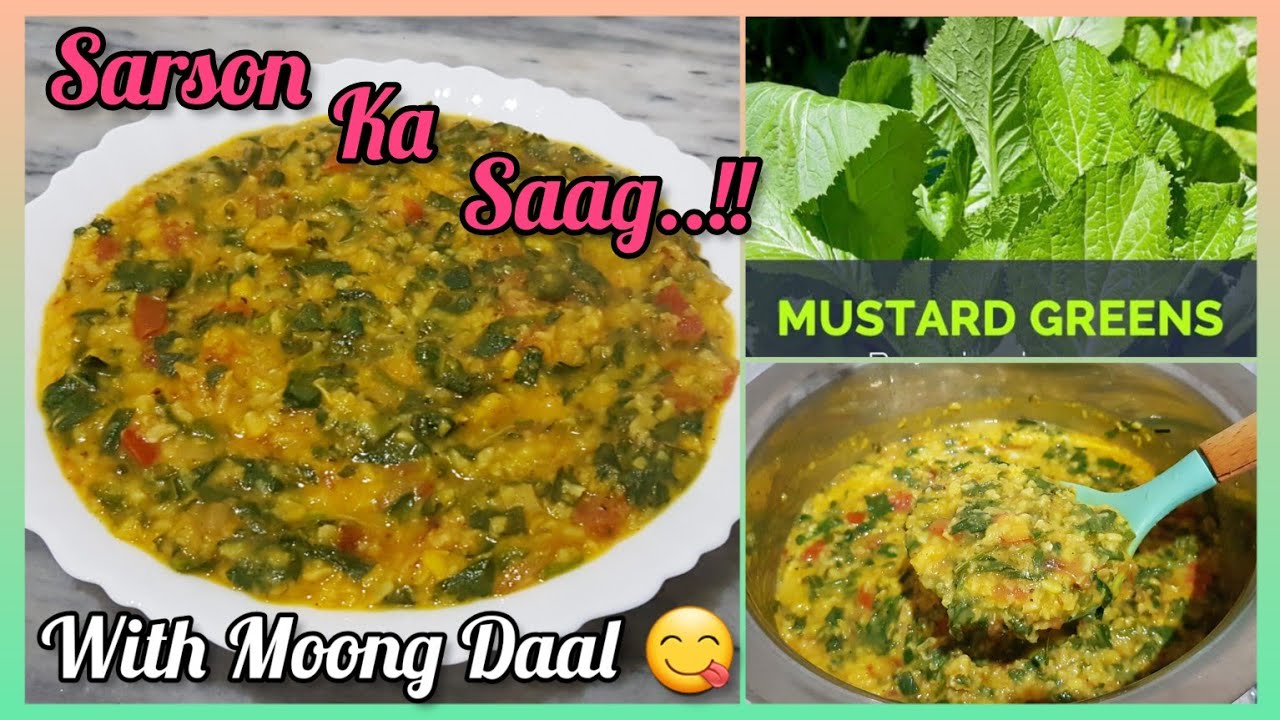 Sarson ka Saag With Moong Daal Recipe by Alis Ali Channel - YouTube