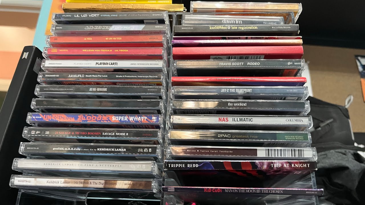 MY WHOLE RAP CD COLLECTION 20+ (feat. Kanye, Kendrick, Tecca, Travis ...