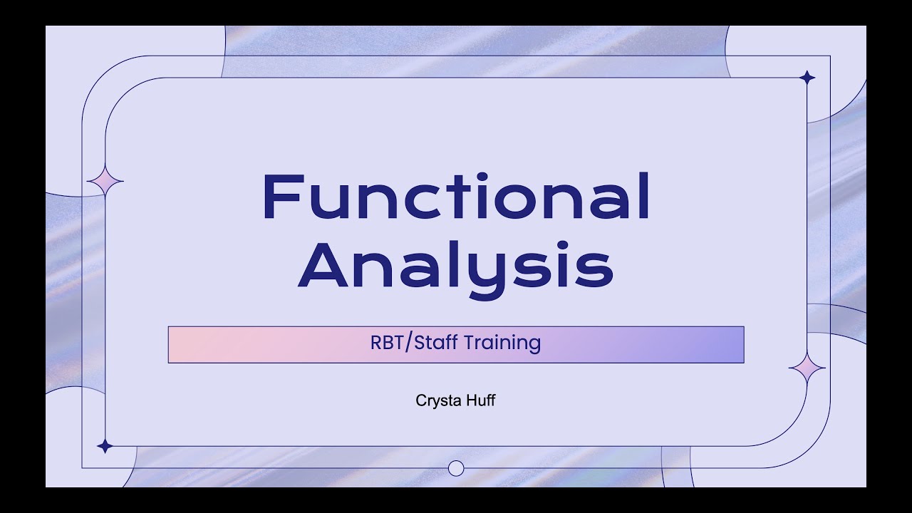 Huff Functional Analysis video - YouTube