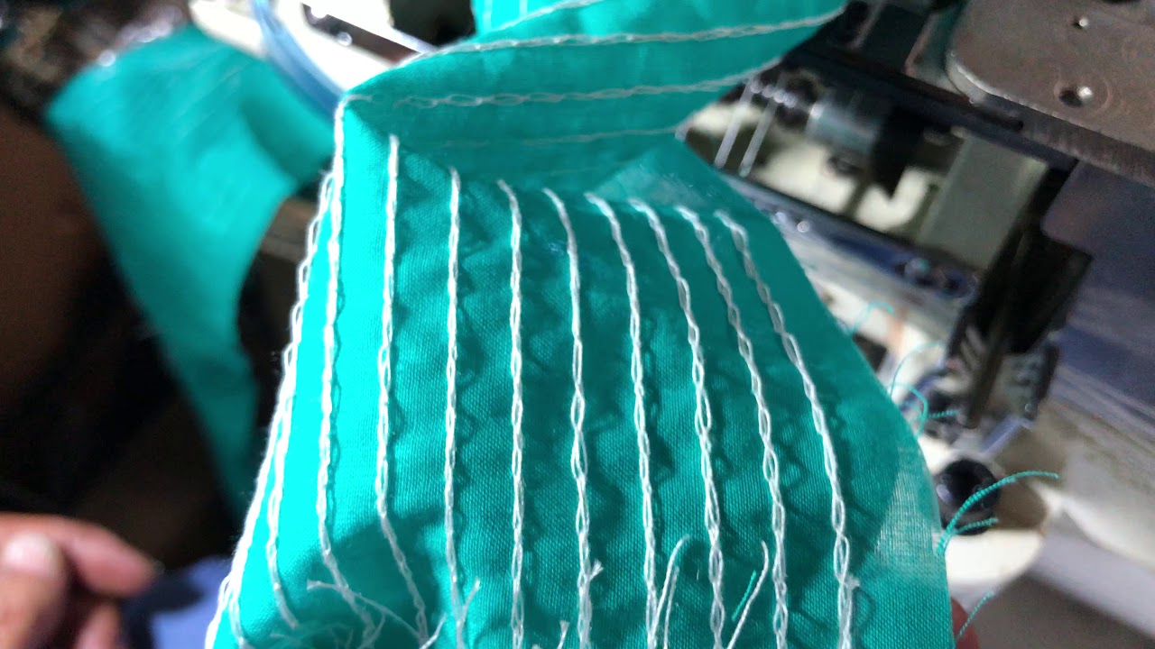 FB4412P-UT Cylinder Bed, 12 Needle Chainstitch Machine with Puller with Auto Thread Trim - YouTube