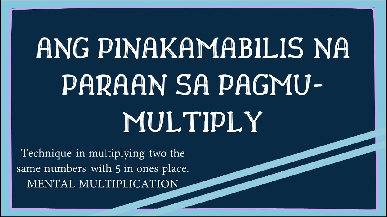 Shortcut Method of Multiplication -for all levels - YouTube