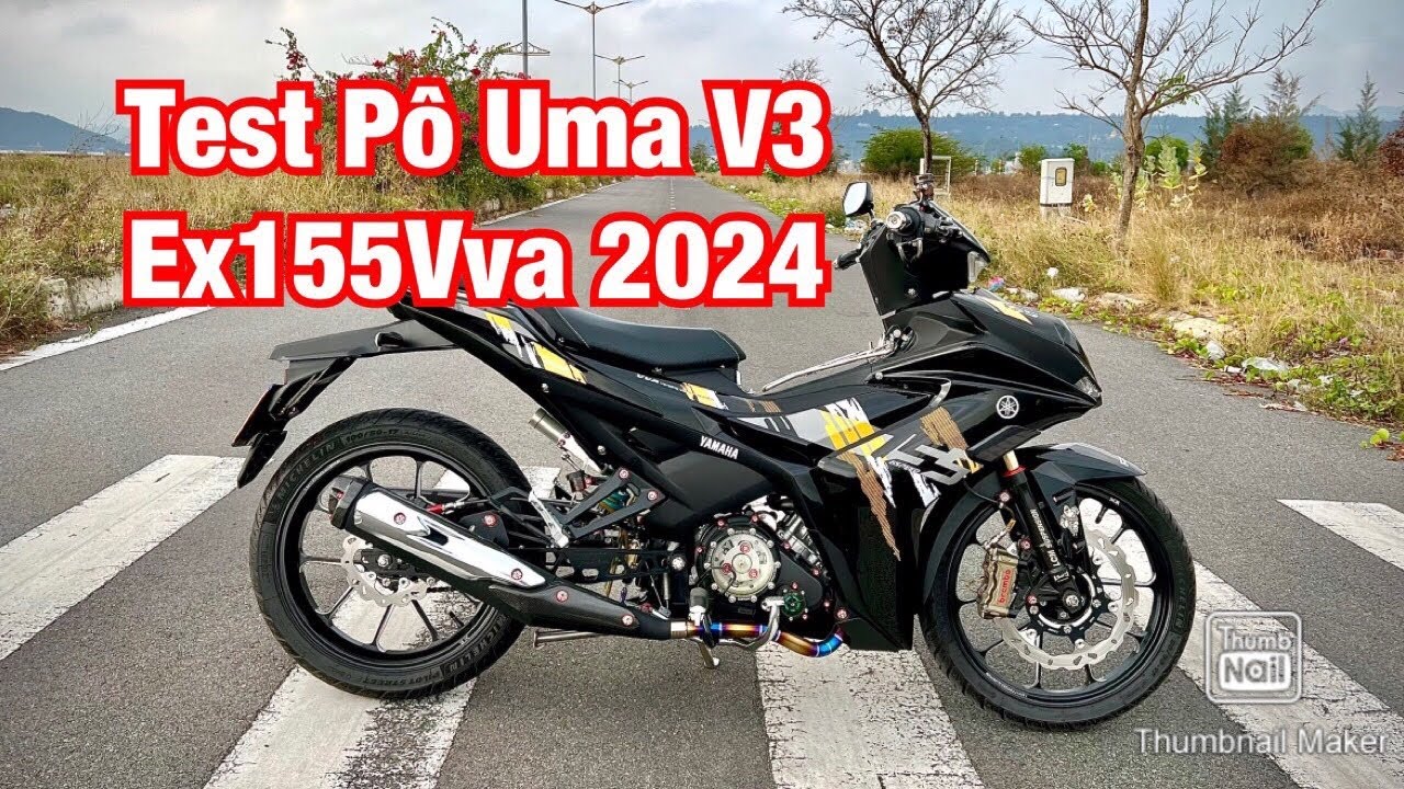 Test Pô Uma Racing V3 Trên Exciter 155 Vva 2024 . #MQ78Racing #ex155vva ...