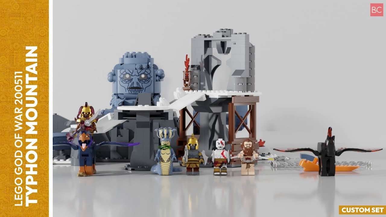LEGO God of War 200511 - Typhon Mountain (Custom Set) - YouTube