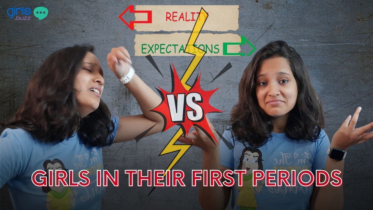 Girls in their First Periods | Expectations vs Reality #firstperiod ...