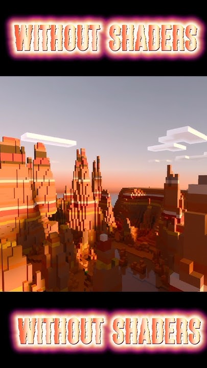 With Shaders vs without shaders | #shorts #minecraft #shortsfeed - YouTube