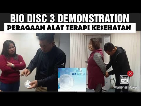 BIO DISC 3 DEMONSTRATION || Peragaan Alat Terapi Kesehatan - YouTube