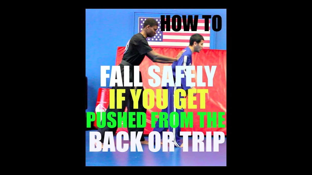 FRONT FALL TUTORIAL - HOW TO FALL SAFELY IF SOMONE PUSHES YOU FROM THE ...