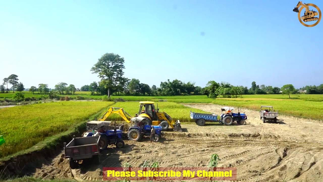 New Mahindra Earthmaster vx Backhoe Loader Loading Soil in Tractors ...