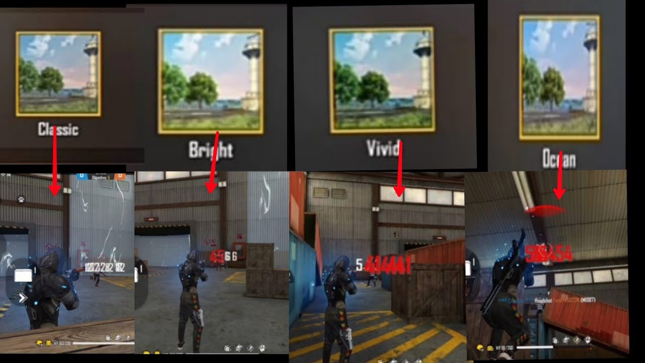 which difference all graphics(clasic/bright/vivid/ocean - YouTube