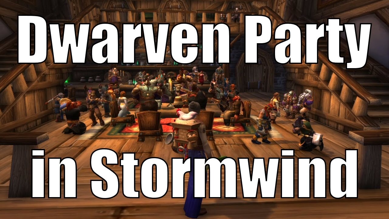 Dwarven Party in Stormwind - WoW Customized - World of Warcraft TWW PS ...