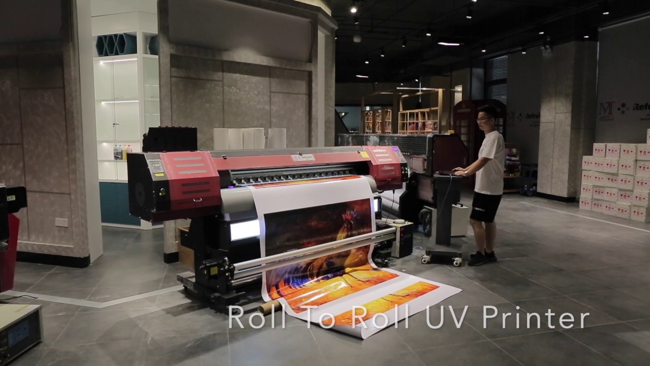 6ft Roll to Roll UV Printer - YouTube