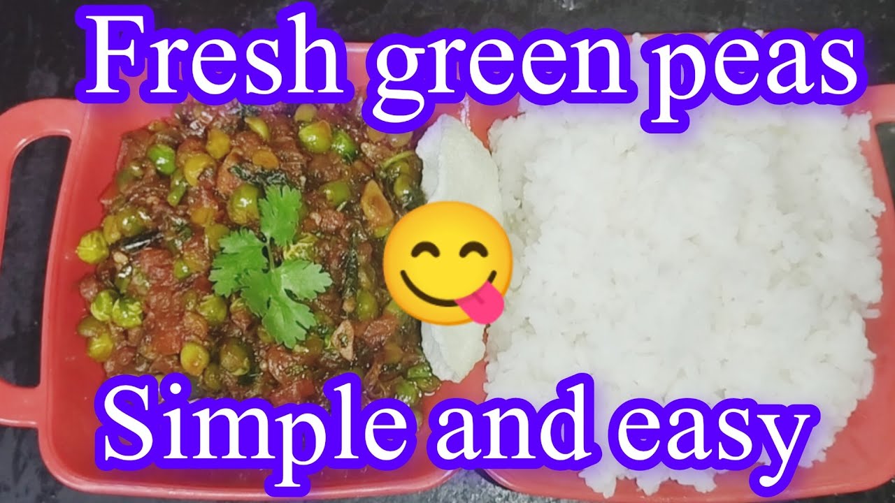 Fresh green peas Recipe | simple recipe | easy recipe - YouTube