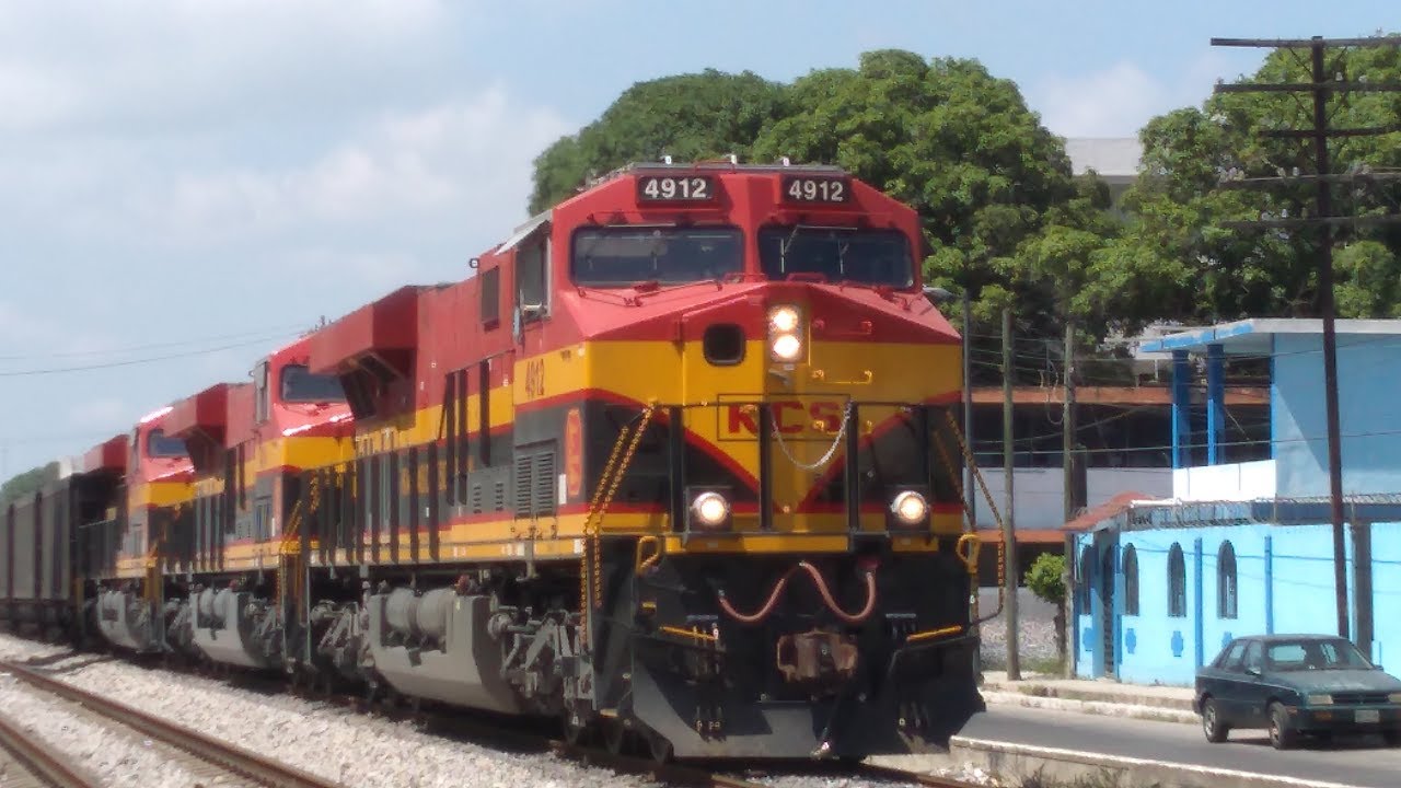 QSLPTM Brand News KCSM ES44AC 4912 4914 4901 🚂🚂🚂☀️ - YouTube