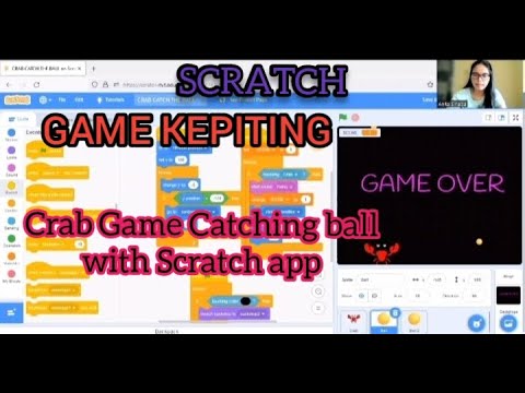 CRAB GAME CATCH THE BALL WITH SCRATCH APP - YouTube