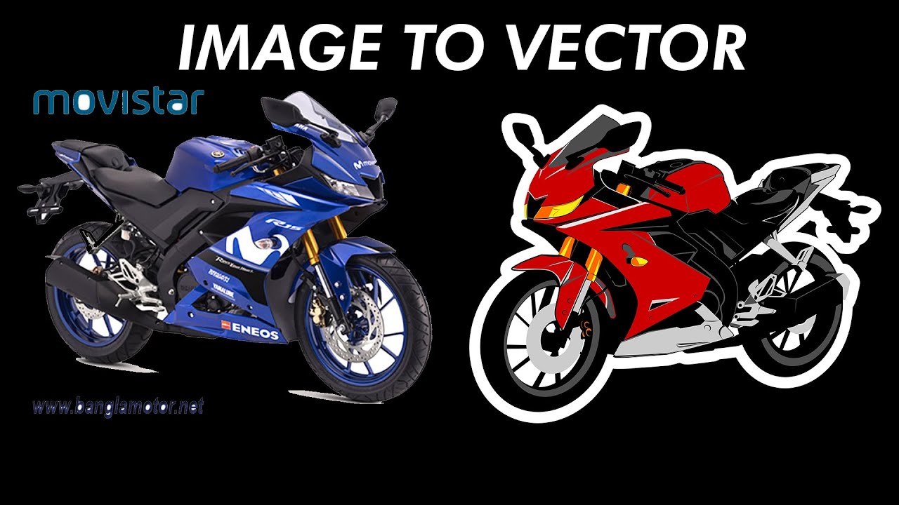 Creating Yamaha R15 Vector | Image to Vector Workflow - YouTube