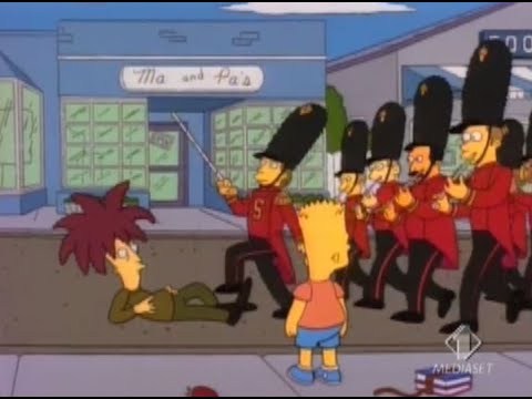 Telespalla Bob perseguita Bart - YouTube