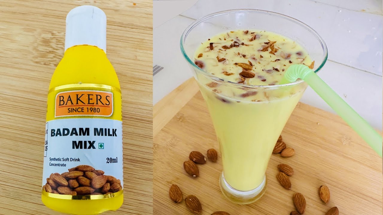 Bakers Badam Milk Mix 20ml | Instant Badam Milk Recipe | Badam Milk at ...