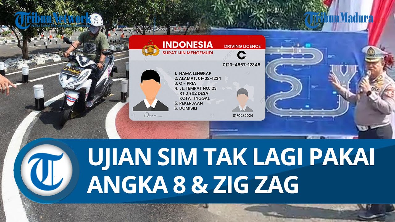 ALHAMDULILLAH! Kabar Gembira, Kini Ujian SIM Dipermudah, Tak Lagi Pakai Angka 8 & Zig Zag - YouTube