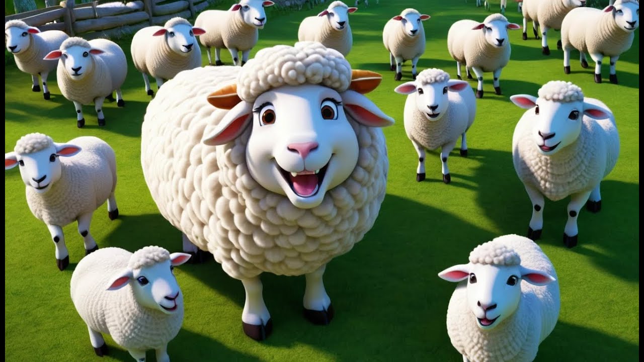 White Sheep, Fluffy and Fat | Cute Sheep Song for Toddlers | Fun ...