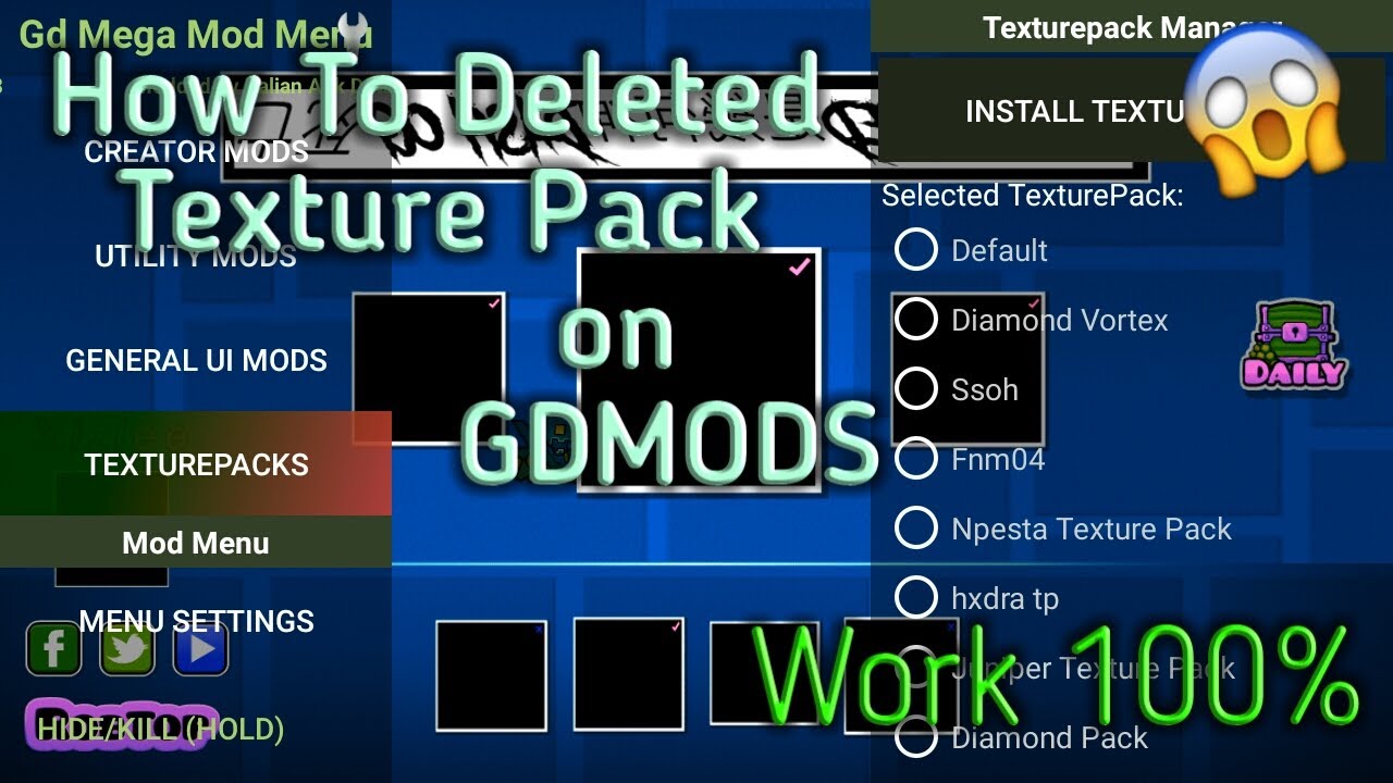 How To Deleted The Texture Pack on GD Mods by Italian Apk Downloader ...