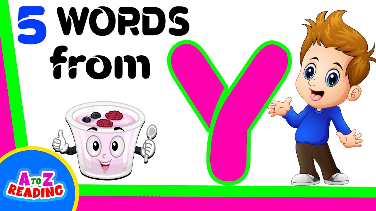 5 Words From Y | Words That Start With Letter Y For Kids | Y Words ...