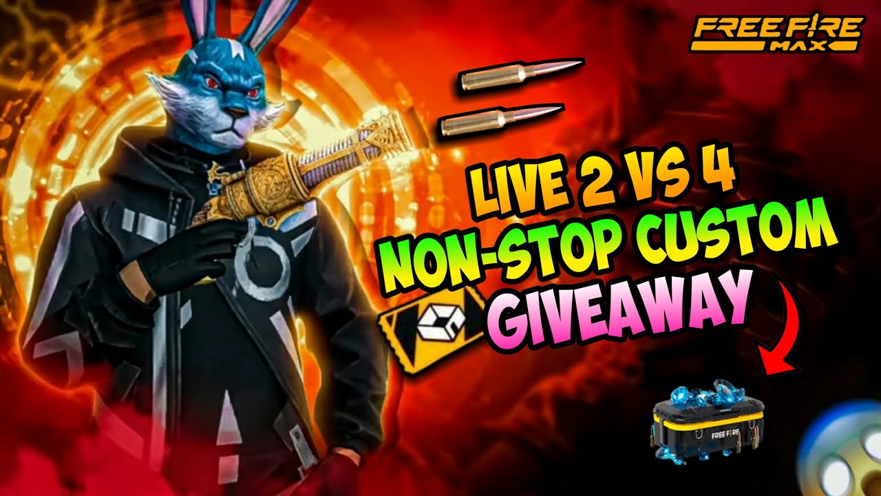 Free Fire Live Giveaway 🎁 | FF Live Custom Room | FF Live Guild Test # ...