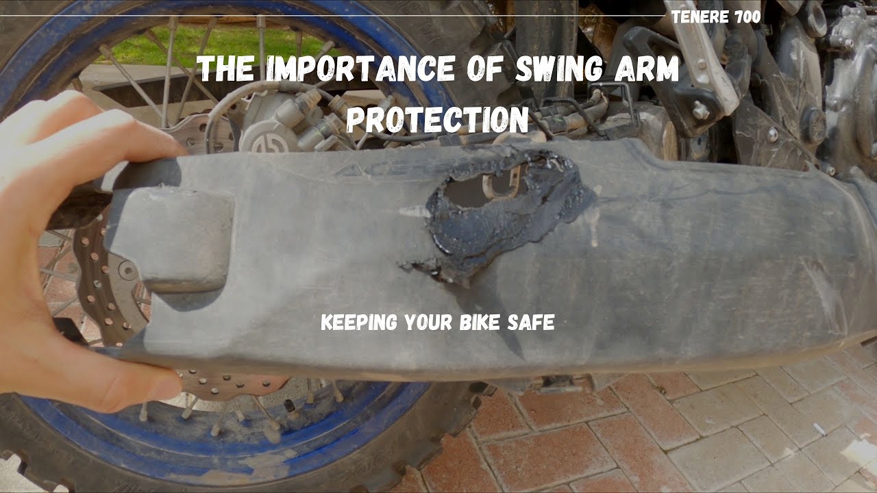 The Importance Of Swing Arm Protection | Tenere 700 - YouTube