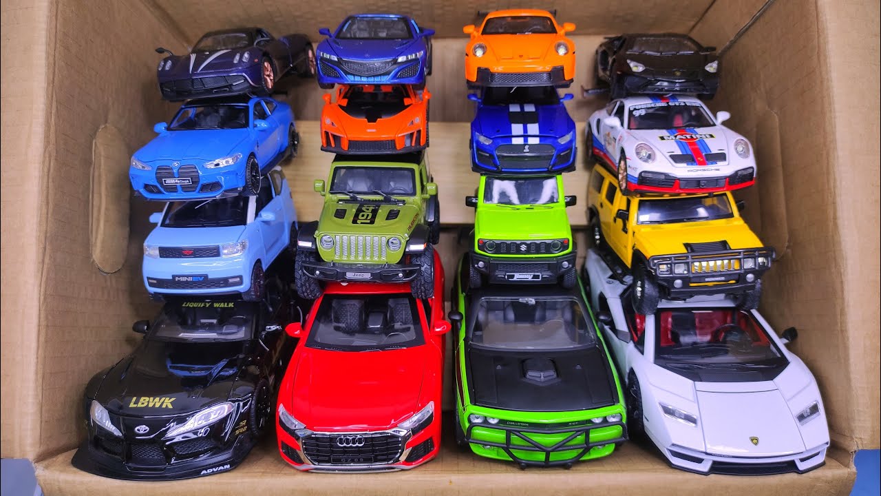 Box Full of Cars, Lamborghini Urus, Ford Raptor, Range Rover Sport ...