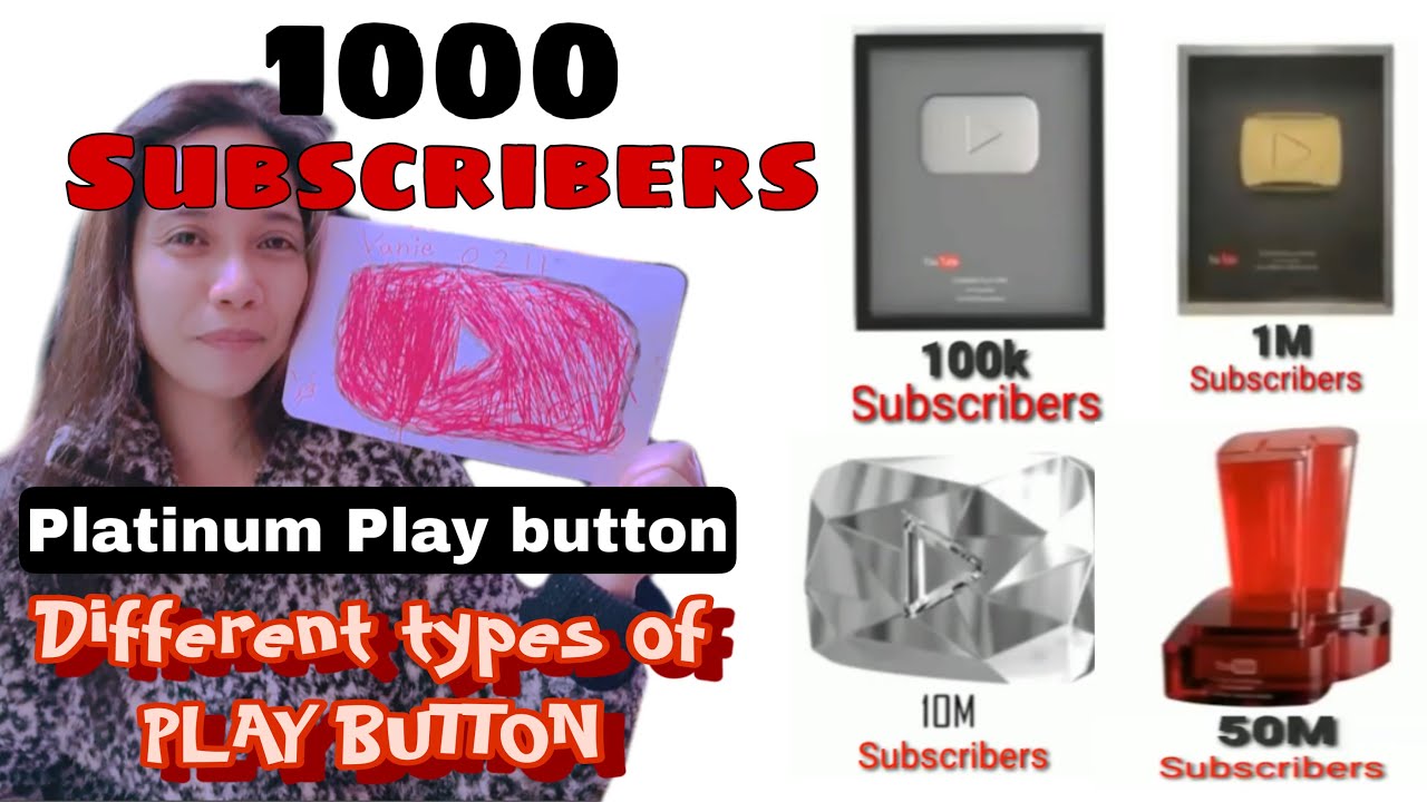 Platinum Play Button YOUTUBE for 1000 subscribers? - YouTube