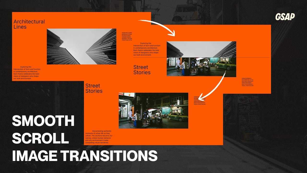Smooth Scroll Image Section Transitions | GSAP ScrollTrigger + Awwwards Tutorial - YouTube