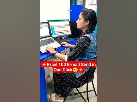 Excel 100 E-mails Send in One Click🔥😲 #viral #excel #exceltips #computer - YouTube