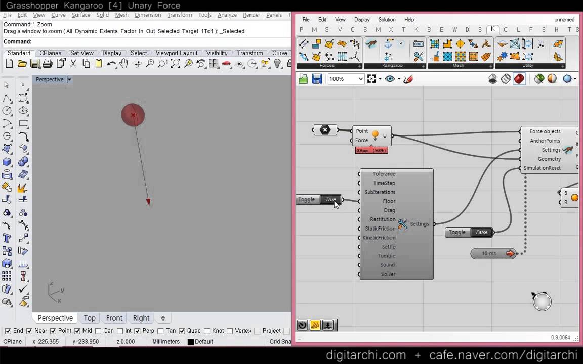 Grasshopper Kangaroo [4] Unary Force - YouTube