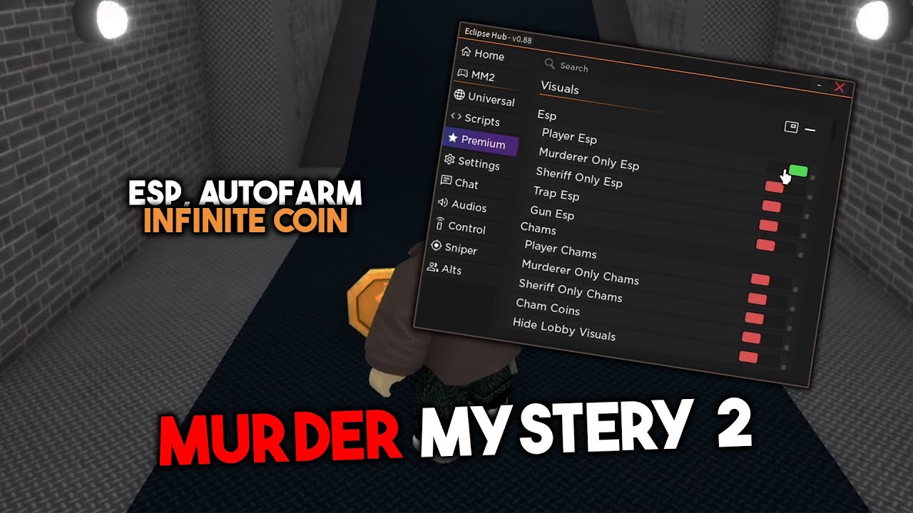 Murder Mystery 2 Script Hack GUI | Auto Farm, Infinite Coin, ESP Player ...