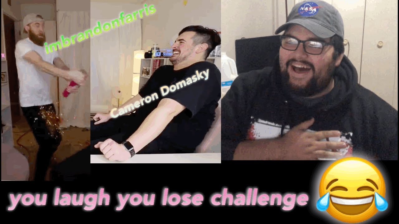Imbrandonfarris (you laugh you lose challenge) Ft Cameron Domasky - YouTube